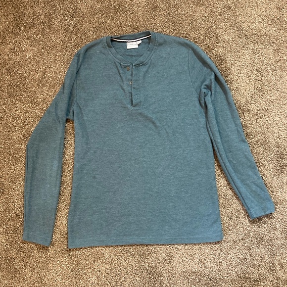 Smash | Sweaters | Henley 3 Button Shirt Green Fitted | Poshmark